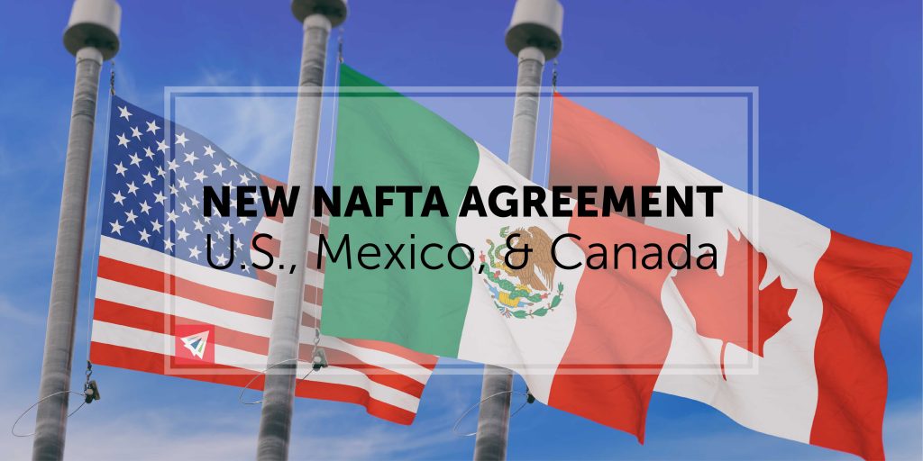 New NAFTA Agreement: U.S., Canada, and Mexico - Land, Sea, & Air ...